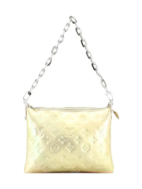 LOUIS VUITTON Coussin Pm Crossbody Bag Monogram Embossed Lambskin - Gold
