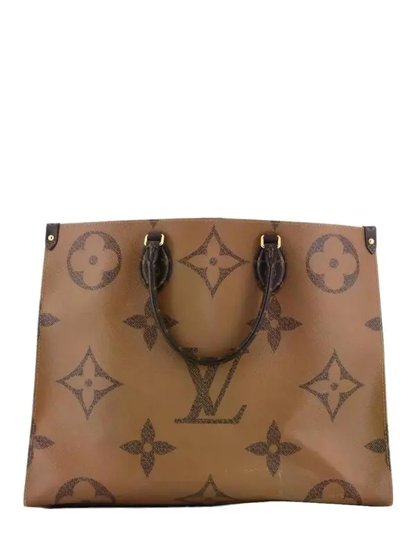 LOUIS VUITTON Onthego Reverse Monogram Giant Gm Tote Bag - Brown