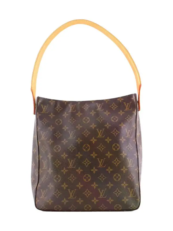 LOUIS VUITTON Looping Handbag Monogram Canvas Gm Shoulder Bag - Brown