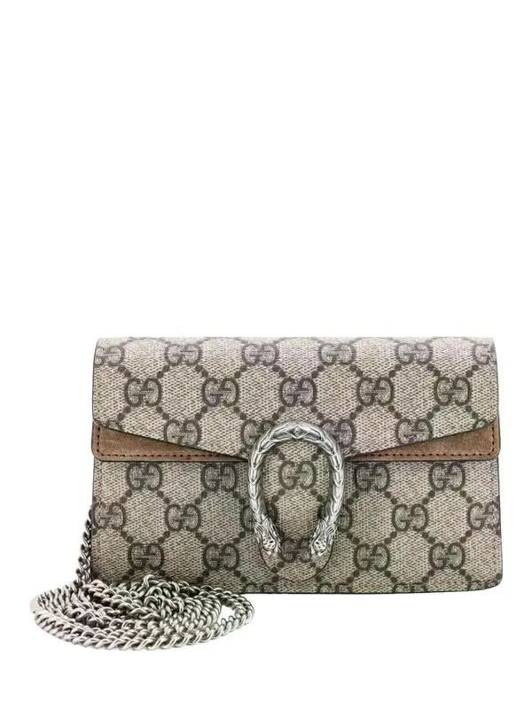 Gucci Dionysus Gg Coated Canvas Super Mini Crossbody Bag - Brown