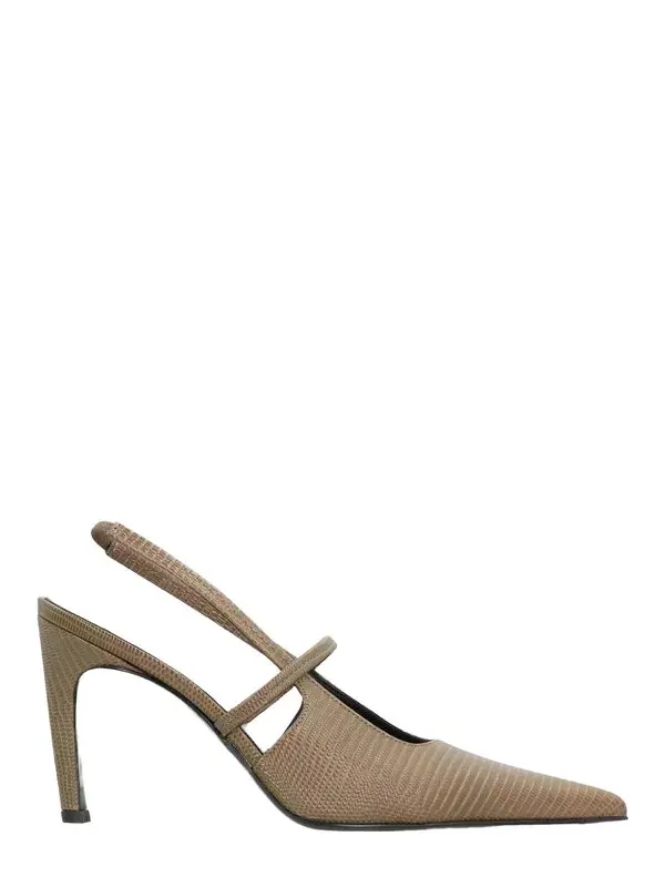 TOTEME 100mm Lizard-effect Heeled Pumps - Neutrals