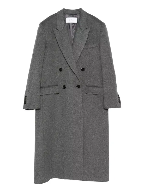 LARDINI Martin Double-breasted Coat - Grey