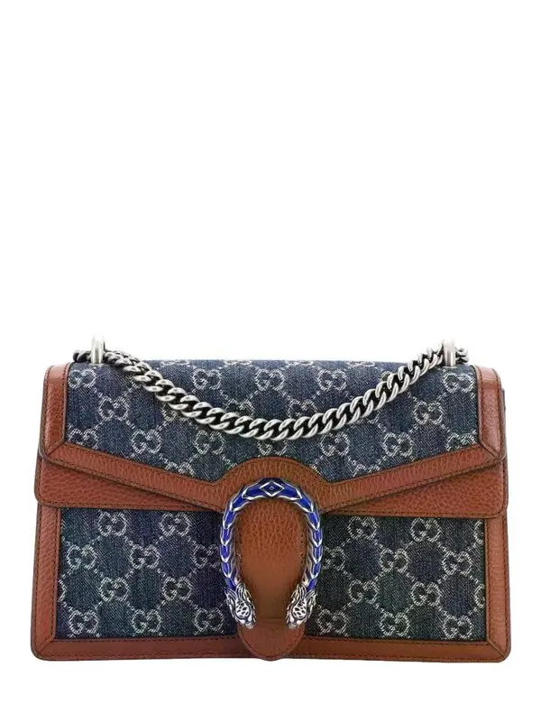 Gucci Dionysus Gg Denim Small Shoulder Bag - Brown
