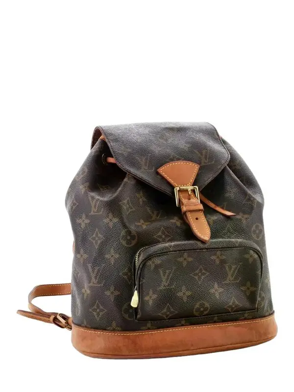 LOUIS VUITTON Vintage Montsouris Monogram Canvas Mm Backpack - Brown