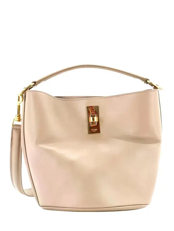 Celine 16 Bag Leather Teen Bucket Bag - Neutrals