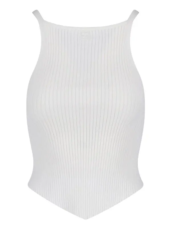 DIESEL Ribbed Tank Top - White