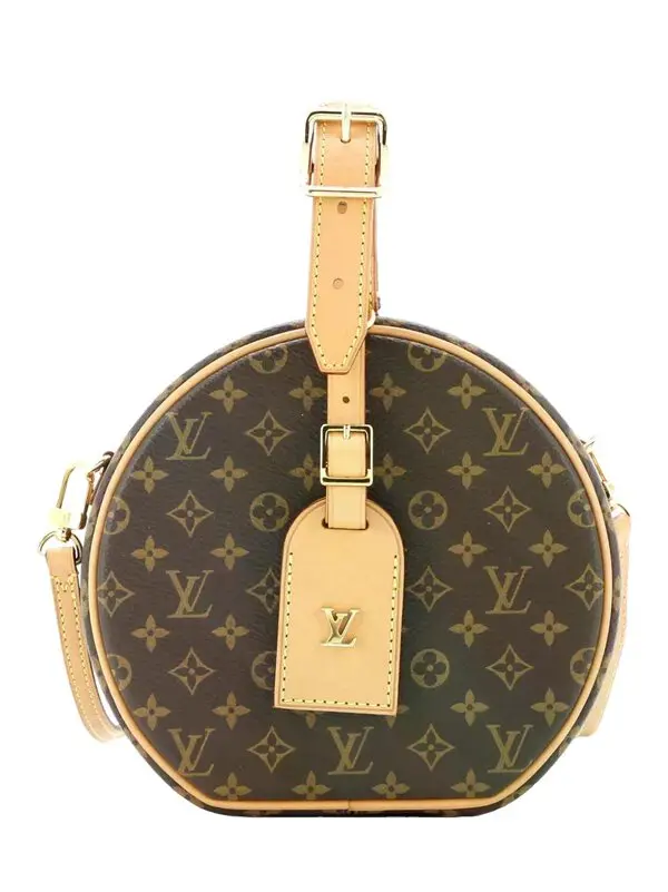 LOUIS VUITTON Petite Boite Chapeau Crossbody Bag Monogram Canvas - Brown