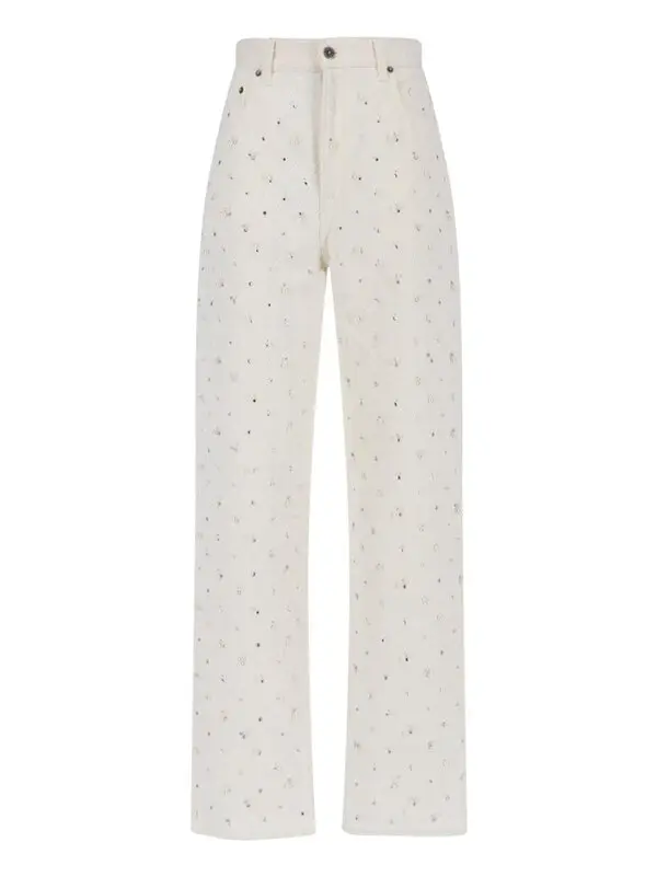 GOLDEN GOOSE Journey Kim Straight Leg Jeans - White