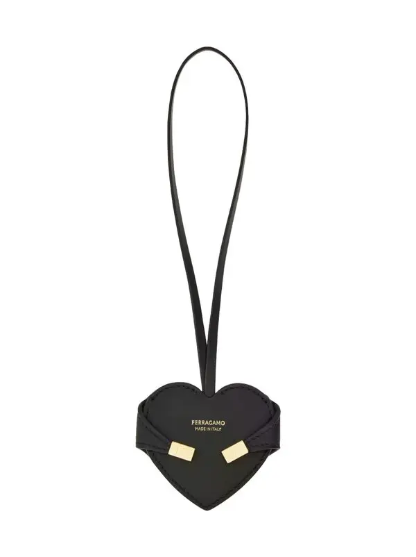 FERRAGAMO Logo Charm - Black