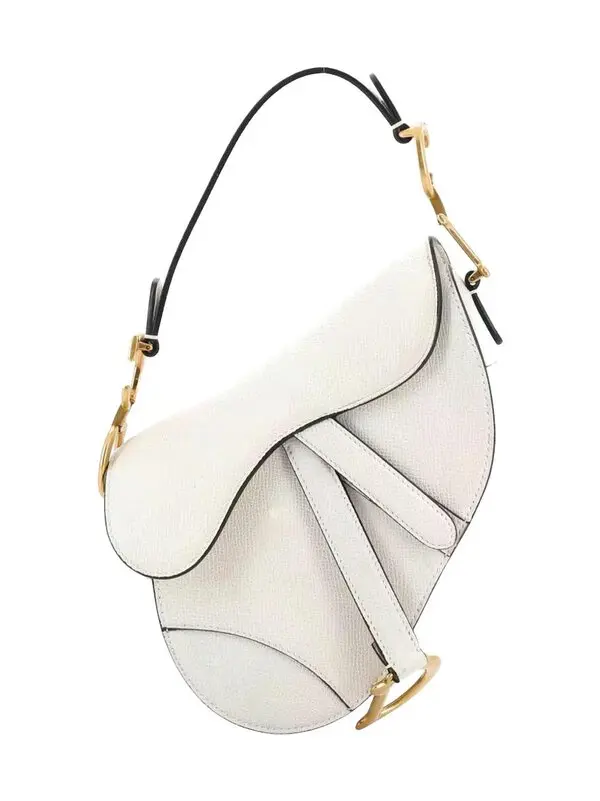 Dior Saddle Mini Shoulder Bag - White