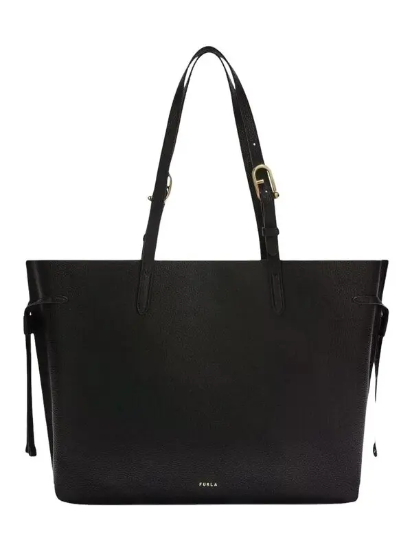 Furla Ava Leather Tote Bag - Black