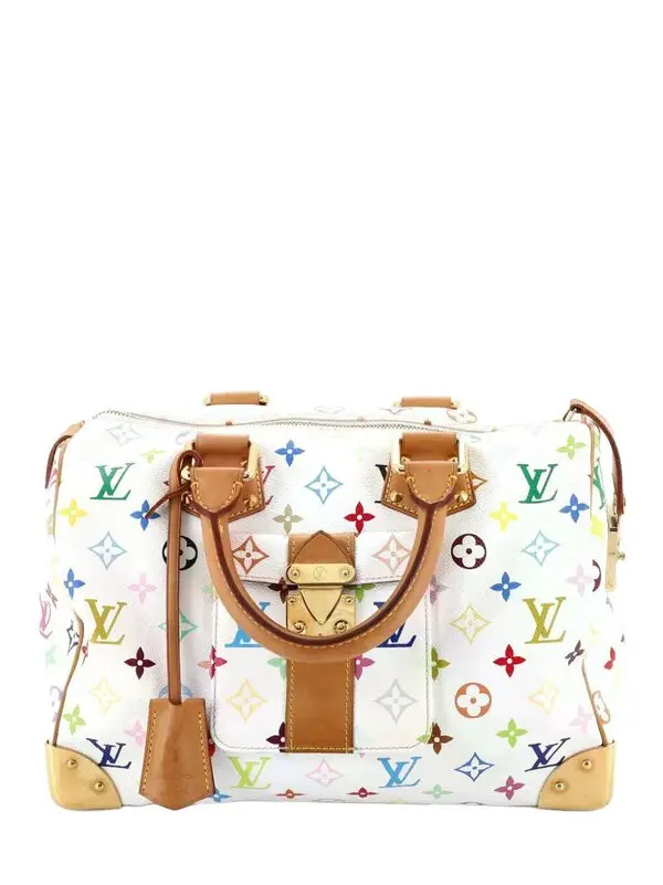 LOUIS VUITTON Speedy Handbag Monogram Multicolor 30 Satchel - Multicolour