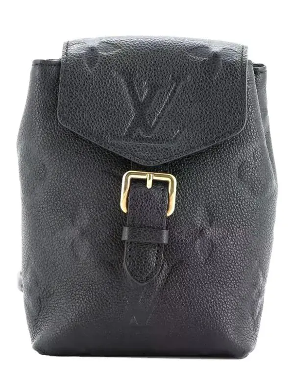 LOUIS VUITTON Tiny Monogram Empreinte Giant Backpack - Black