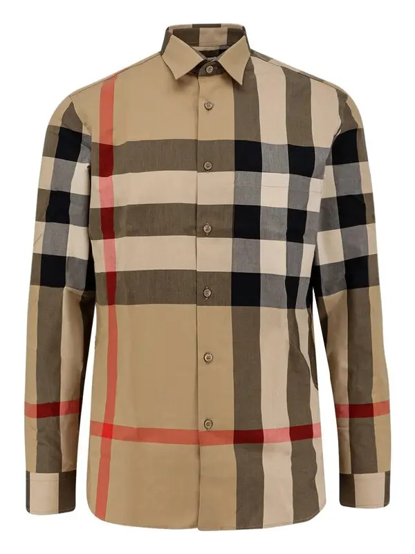 Burberry Summerton Cotton Shirt - Beige