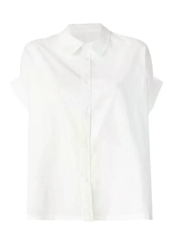 Y’s Boxy Sleeveless Shirt - White