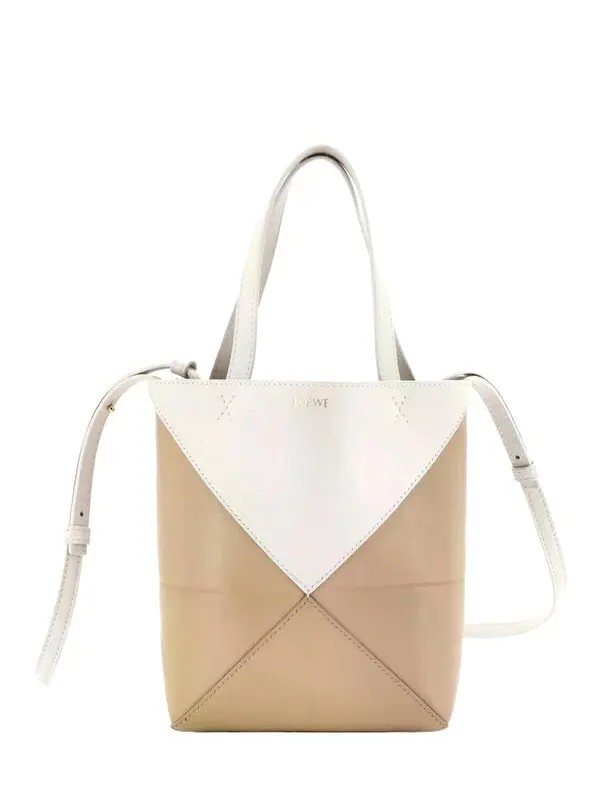 Loewe Puzzle Fold Mini Tote Bag - Neutrals