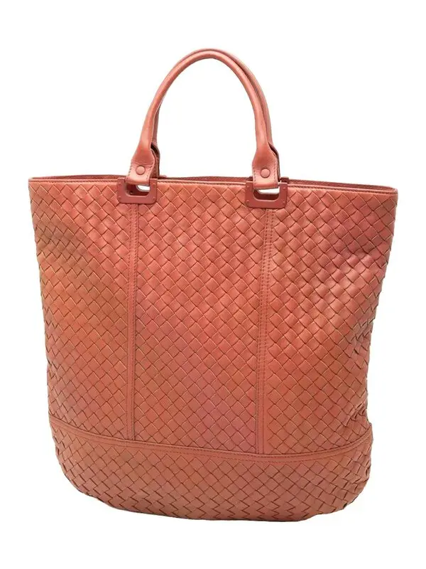 Bottega Veneta Nappa Intrecciato Tote Bag - Orange