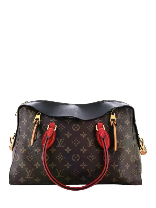 LOUIS VUITTON Tuileries Handbag Monogram Canvas With Leather - Brown