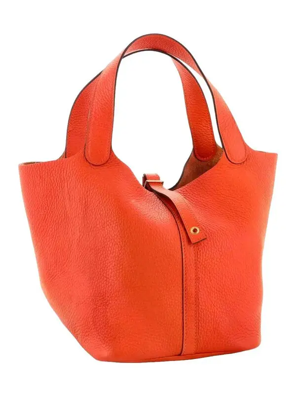 Hermès Picotin Lock Bag Clemence Mm - Orange