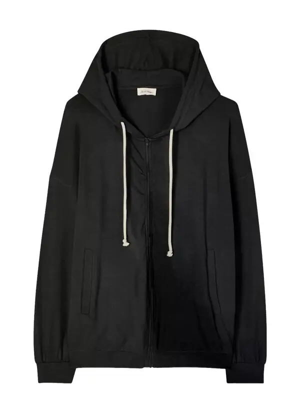American Vintage Ypawood Zip-up Hoodie - Black