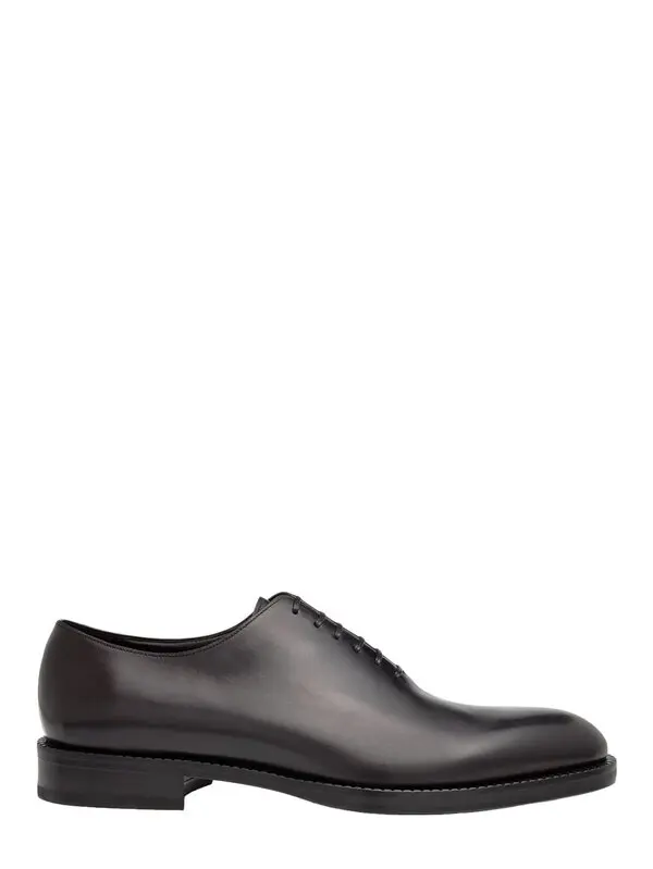 FERRAGAMO Leather Oxford Shoes - Black