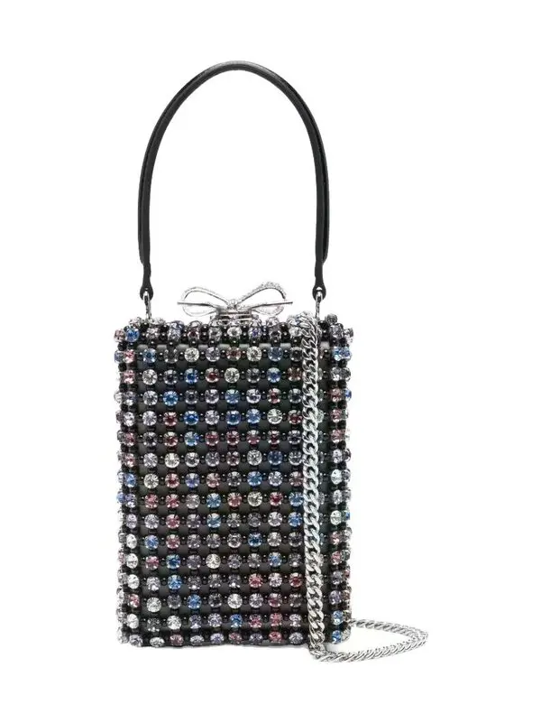 SELF-PORTRAIT Crystal-embellished Tote Bag - Black