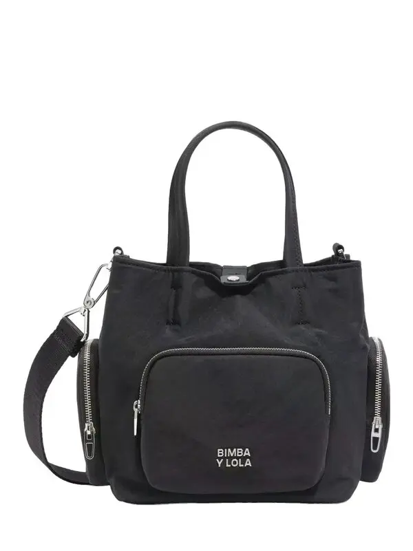 Bimba Y Lola Zip Pocket Mini Bag - Black