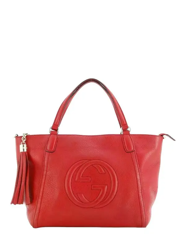 Gucci Soho Convertible Top Handle Satchel - Red