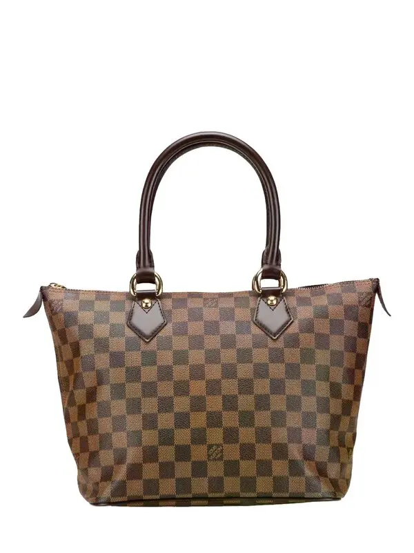 LOUIS VUITTON Damier Ebene Saleya Pm Handbag - Brown