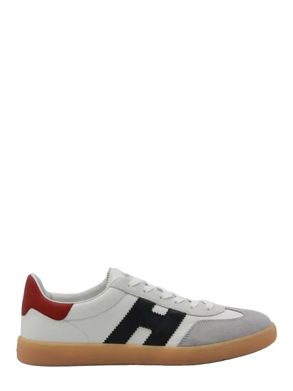 Hogan Leather Sneakers - Bianco-navy-rosso