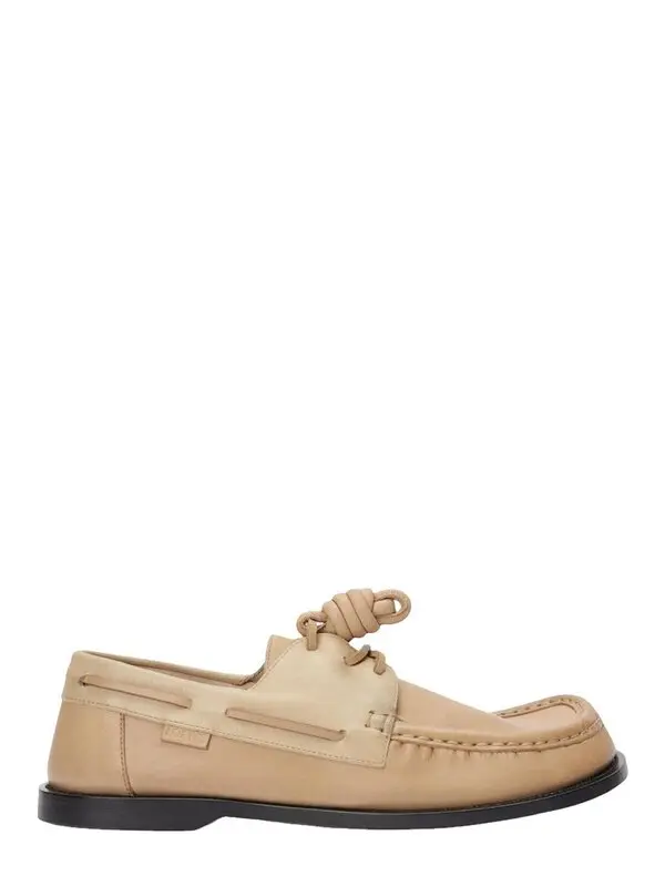 Loewe Campo Boat Shoe - Sand/cinnamon