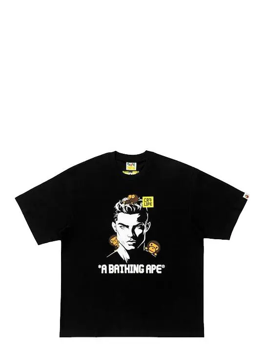 A BATHING APE X Cr7 Life Baby Milo Relaxed Fit Ii Tee Shirt - Black