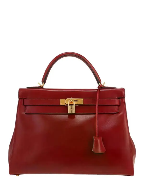 Hermès 2002 Kelly 32 Tote Bag - Red