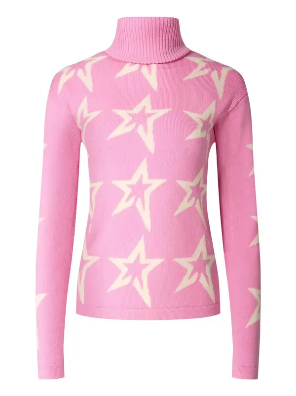 Perfect Moment Star Dust Merino Wool Sweater - Pink