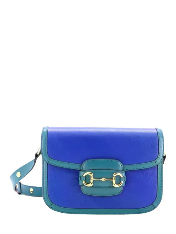 Gucci Horsebit 1955 Small Shoulder Bag - Blue