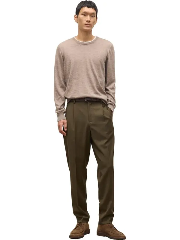 Johnstons Of Elgin Fin Superfine Cashmere Jumper - Brown