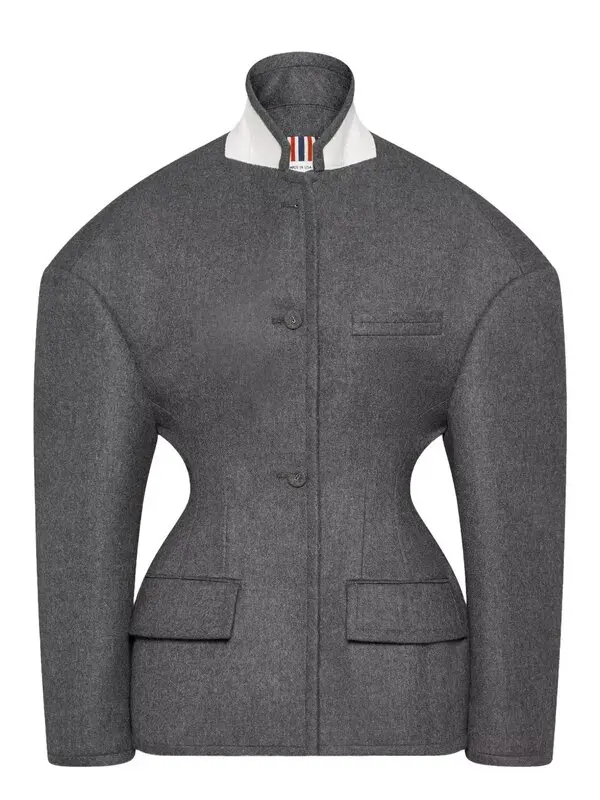 Thom Browne Wool Flannel Jacket - Grey