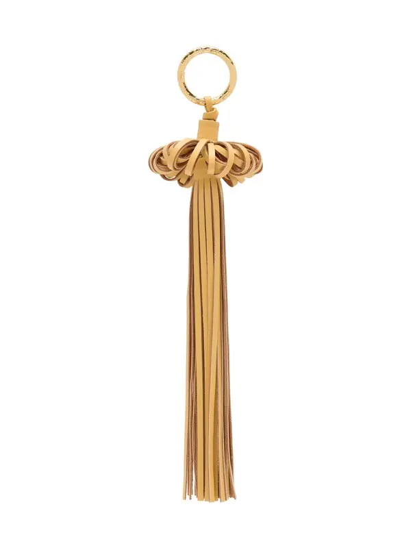 Ulla Johnson Flower Leather Tassel Charm - Lotus