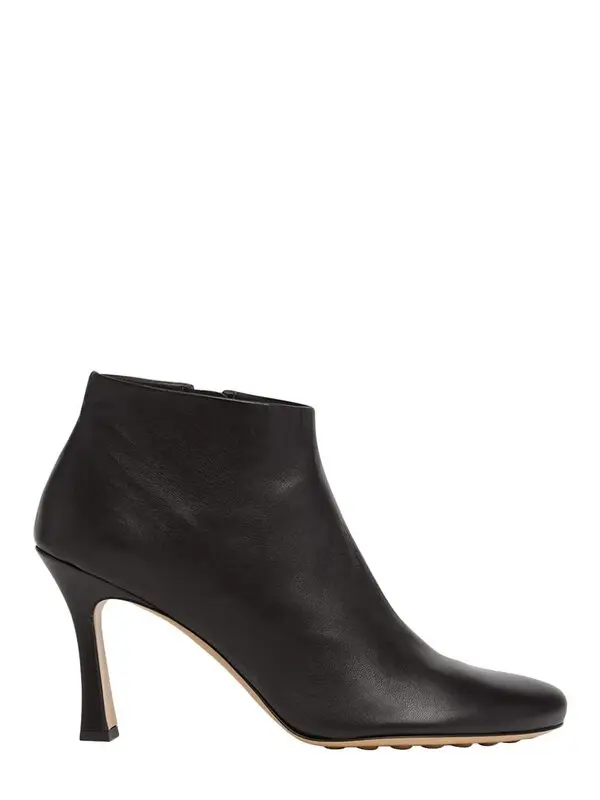 Bottega Veneta 90mm Nappa Leather Booties - Nero