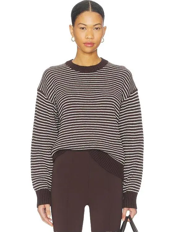 PISTOLA Aura Crew Neck Sweater - Brown
