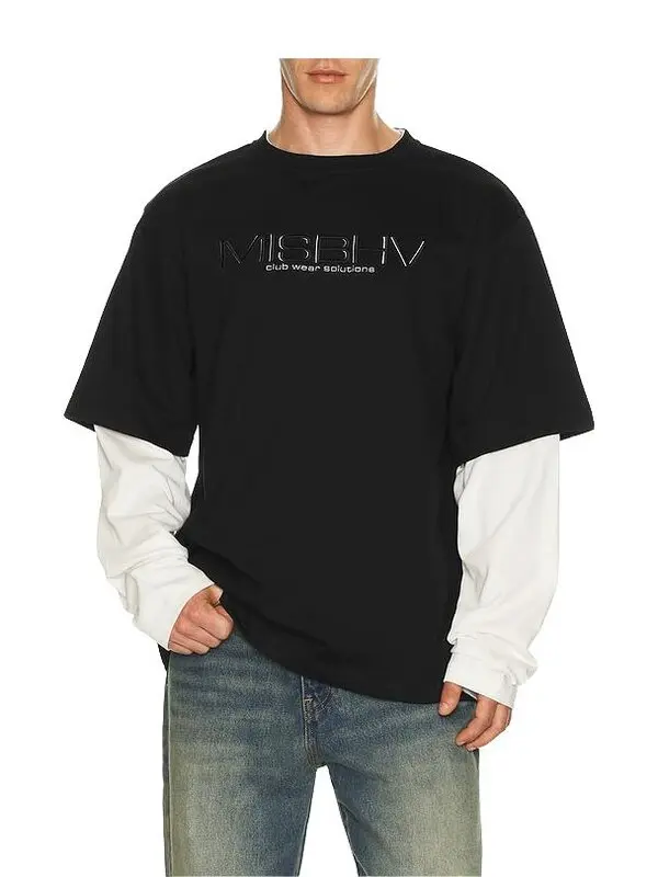 MISBHV Corp. Long Sleeve Tee In . Also - Black