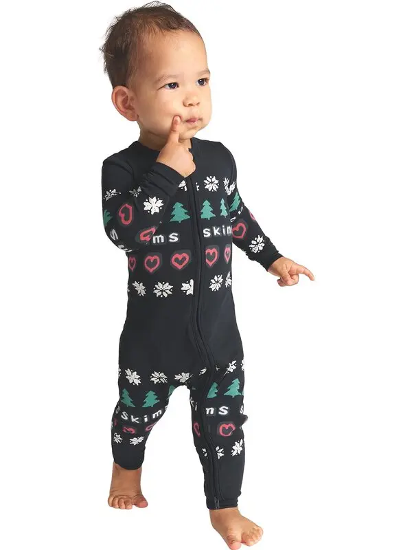 SKIMS Cactus Plant Flea Market X Sleep Baby Onesie - Onyx Pine Fairisle