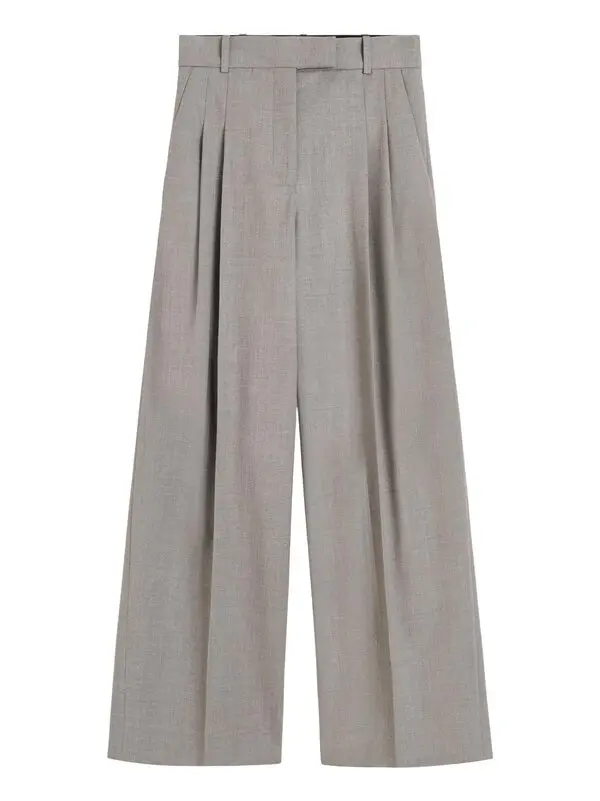 BY MALENE BIRGER Cymbaria High-waist Wide Leg Trousers - Brown Mel