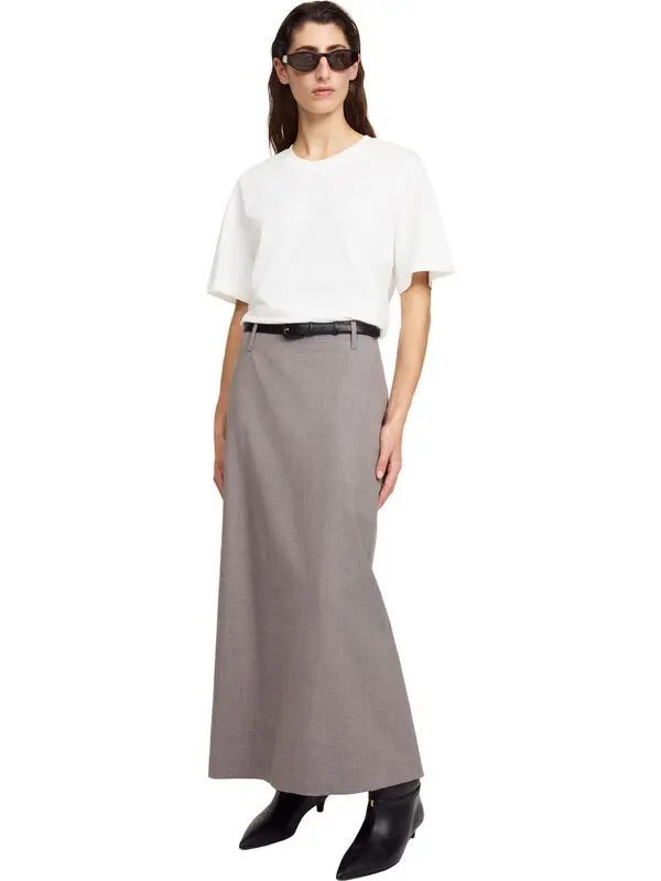 BY MALENE BIRGER Palomie Suit Maxi Skirt - Brown Mel