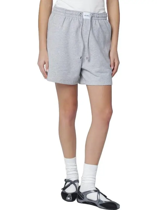 Attico Cotton Sport Shorts - Grey