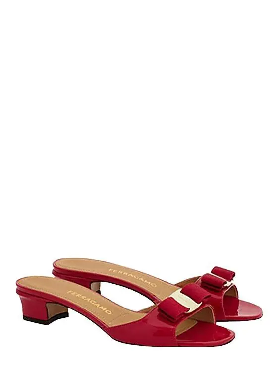 FERRAGAMO Leather Sandals - New Fuchsia