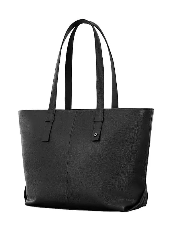 SAMSONITE Leather Tote - Black