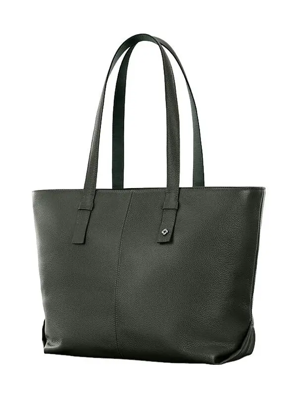 SAMSONITE Leather Tote - Olive