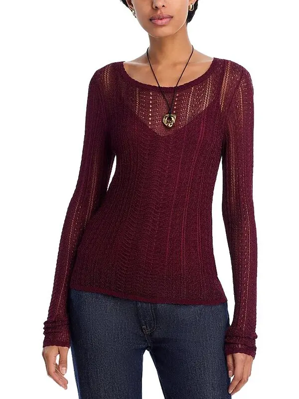 Paige Petra Top - Black Cherry