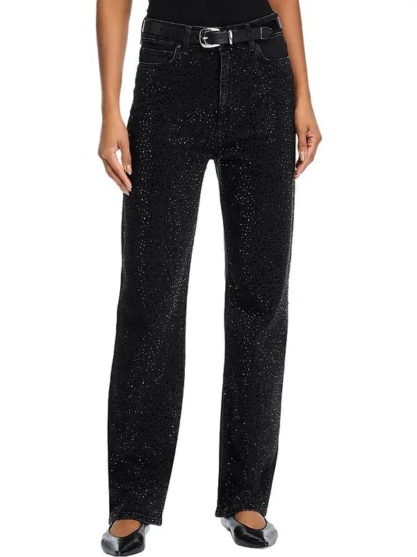 Paige Stevie Ankle Jeans - Interstellar Embellished